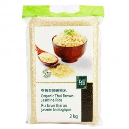 T&T Organic Thai Brown Jasmine Rice 2kg