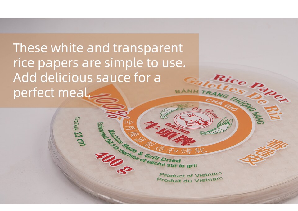 ROSE RICE PAPER 22CM | T&T Supermarket