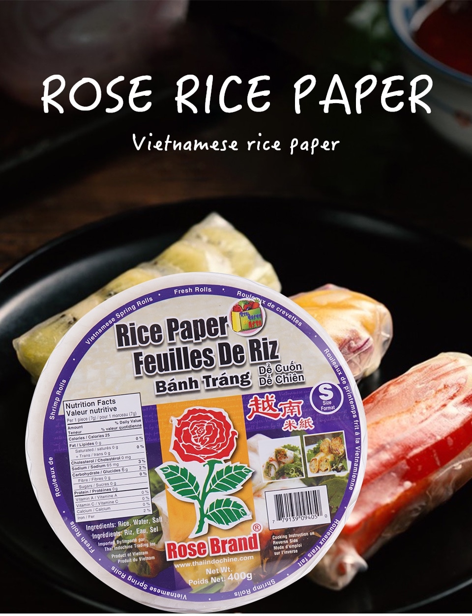 Rice Paper 16Cm (Box) 400g | T&T Supermarket