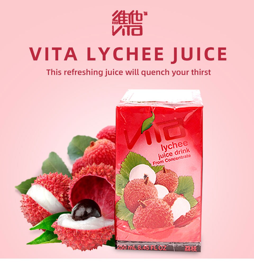 Vita Lychee Juice 250mlx6 packs | T&T Supermarket