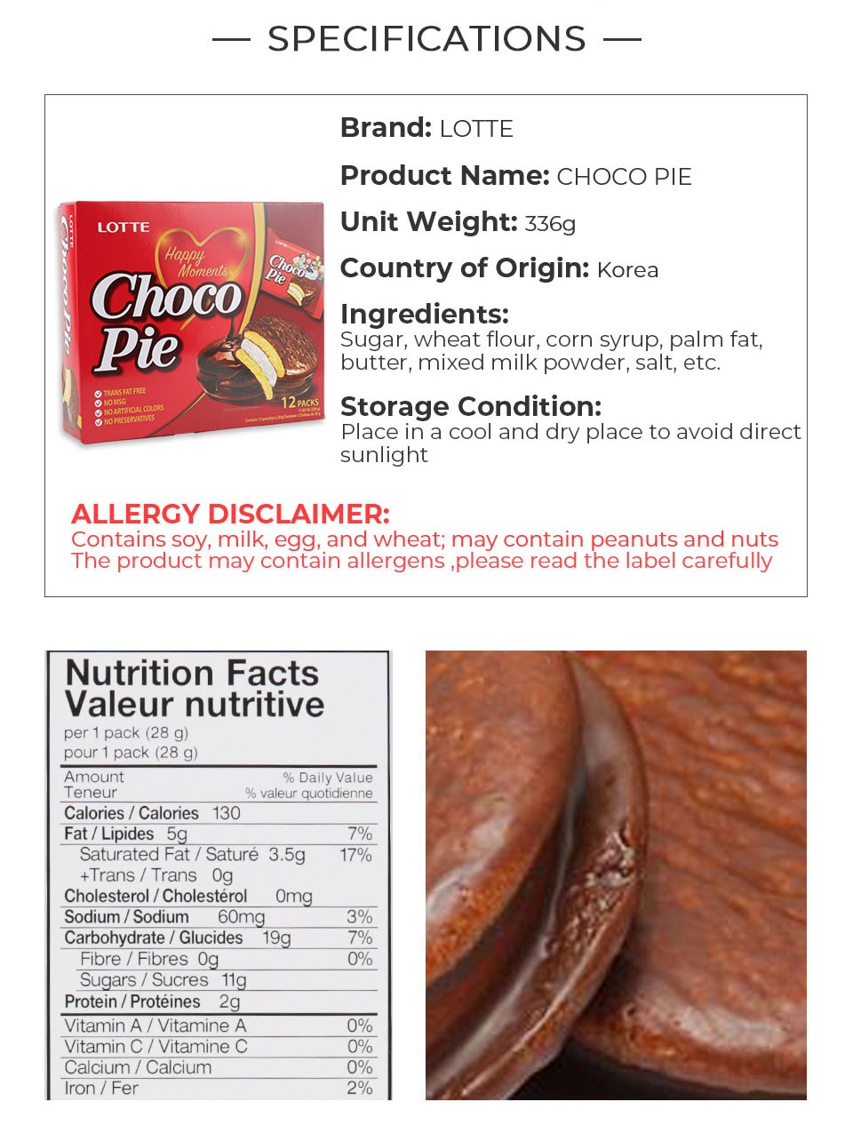 Lotte Choco Pie 28gx12 | T&T Supermarket