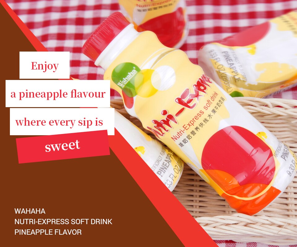 Wahaha Pineapple Nutri-Express 280Mlx4 | T&T Supermarket