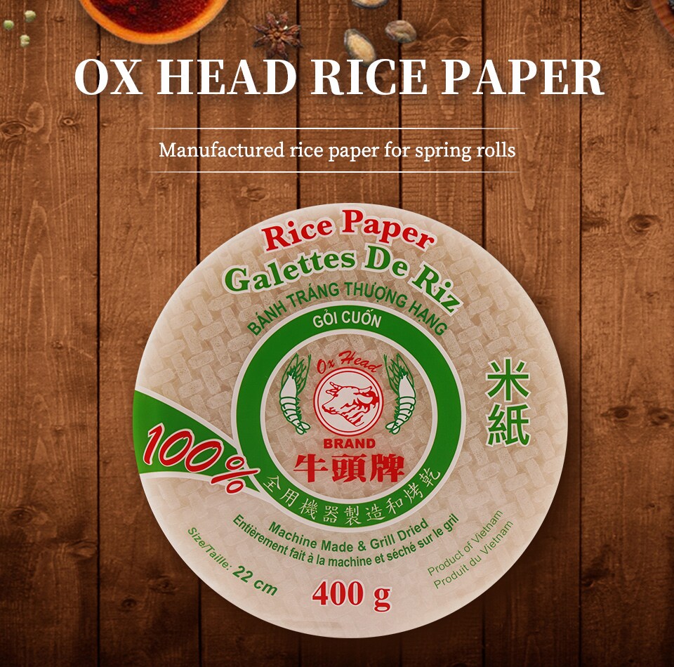 Ox Head Rice Paper 22Cm 400g | T&T Supermarket