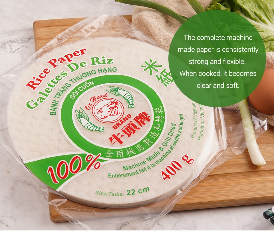 Ox Head Rice Paper 22Cm 400g | T&T Supermarket