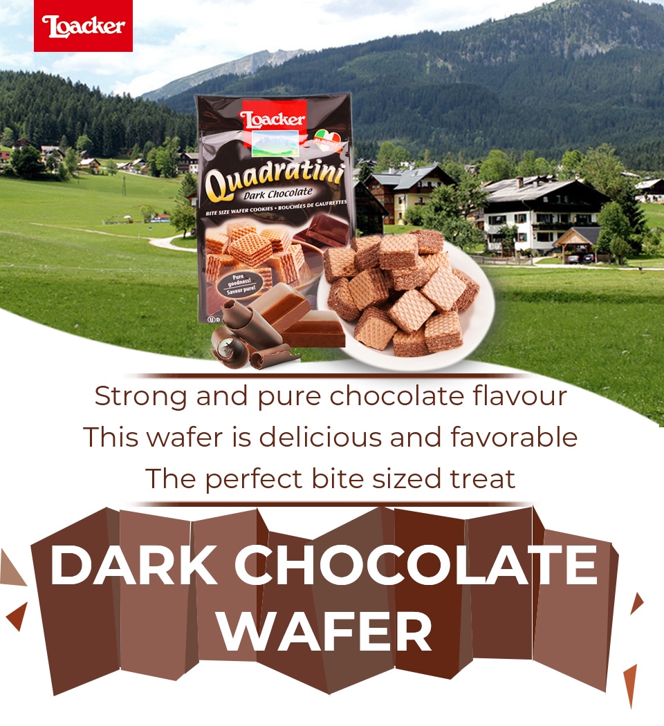 Loacker Dark Chocolate Wafer 250g | T&T Supermarket