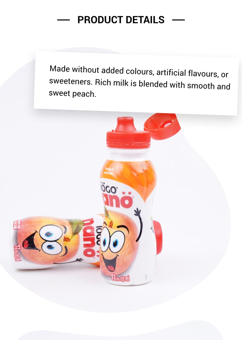Iogo Peach Nano Drinkable 93Mlx6 | T&T Supermarket