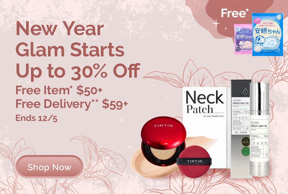 New Year Glam Starts Up to 30% Off Free Item* $50+ Free Delivery** $59 ...