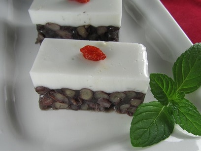 Coconut Red Bean Pudding